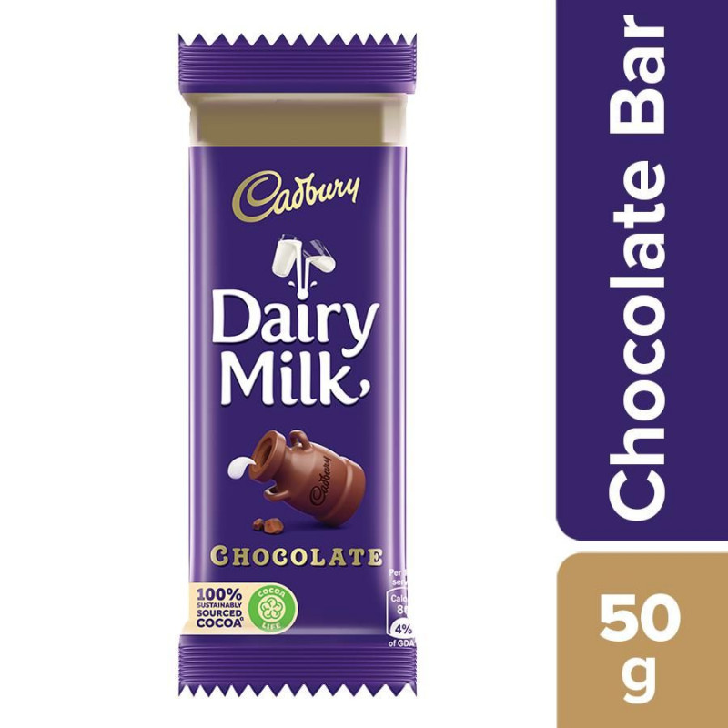 Cadbury Dairy milk Chocolate 50g - Jaimamart Grocery And Fashion ...